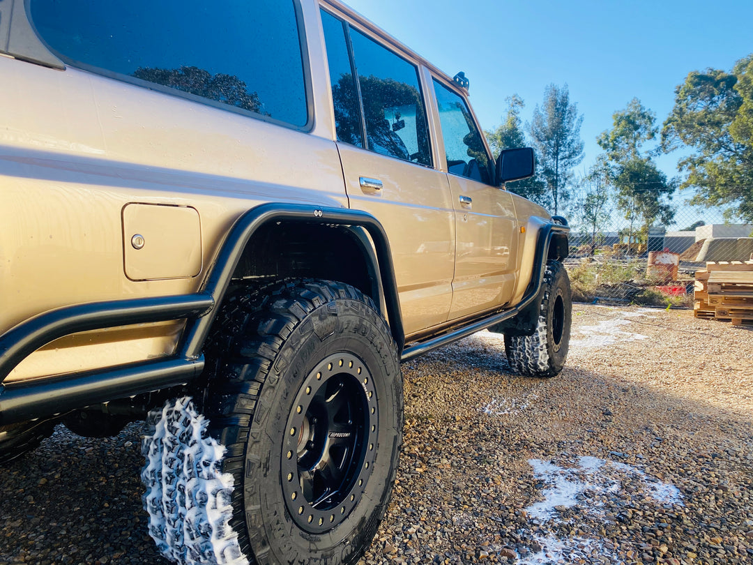 Gq patrol wagon Sliders, front and rear scrub bars – Eliteweld ...