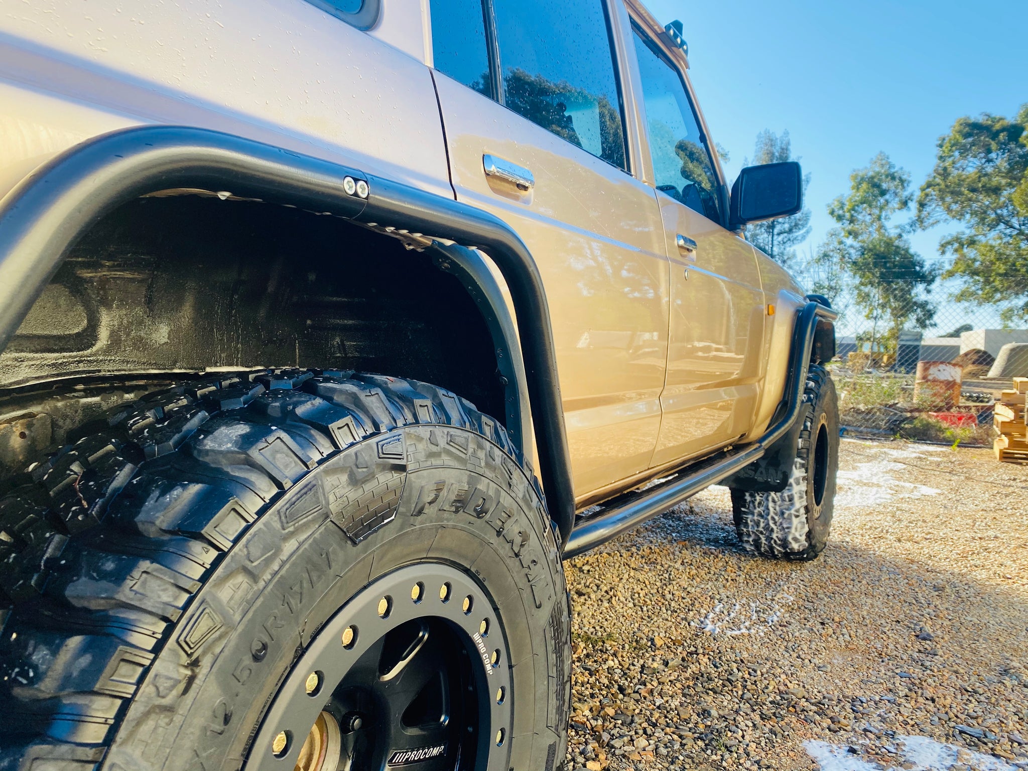 Gq patrol wagon Sliders, front and rear scrub bars – Eliteweld ...